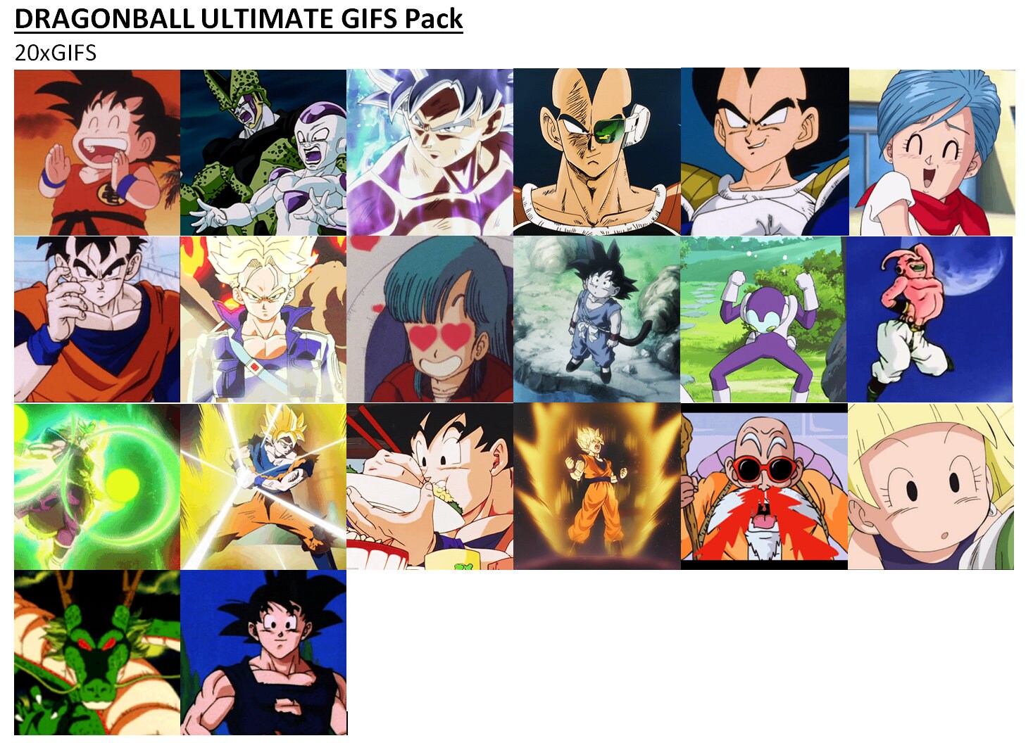 DB Ultimate GIFS Pack Twitch Super Stream Overlay, Animated, Stream ...