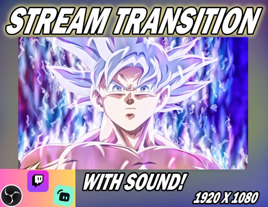 DRAGONBALL Super GOKU Ultra Anime Transition Overlay with SOUND Stinger ...
