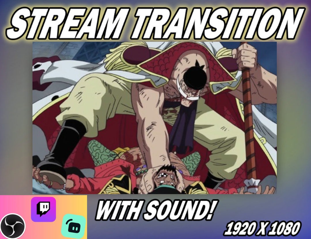 ONE PIECE Whitebeard Blackbeard Anime Transition Overlay with SOUND ...