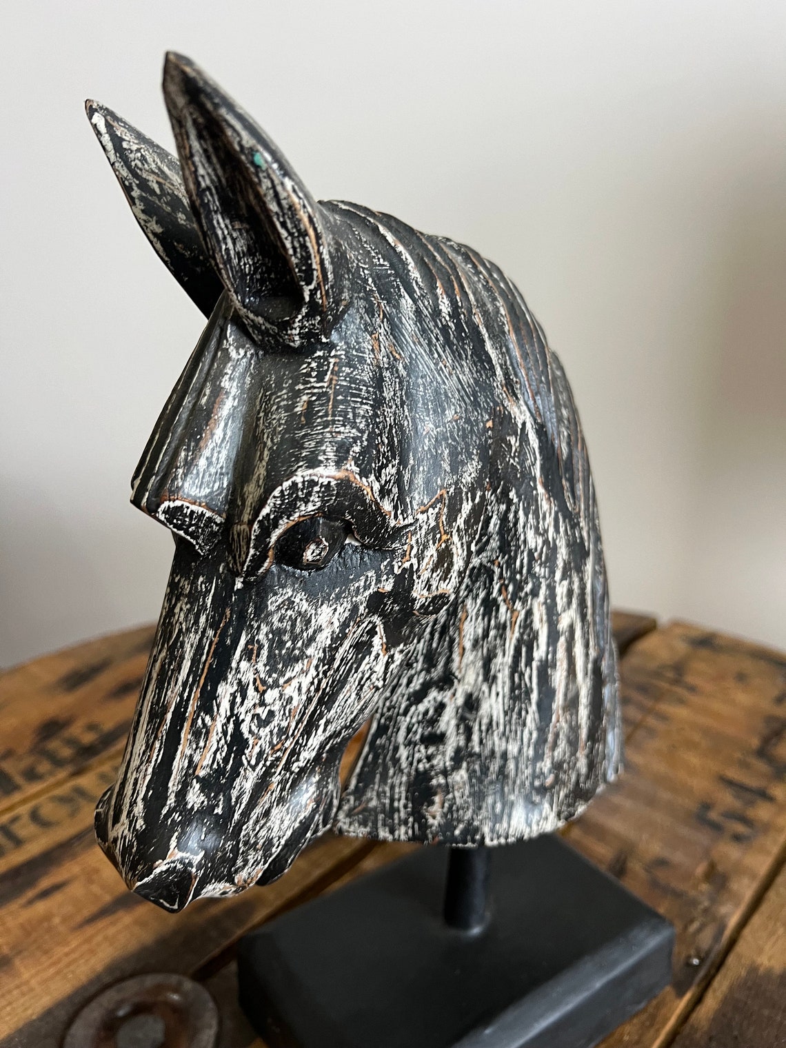 Indonesian Bali Handcraft Teak Wood Horse Statue for Office Home Gift ...