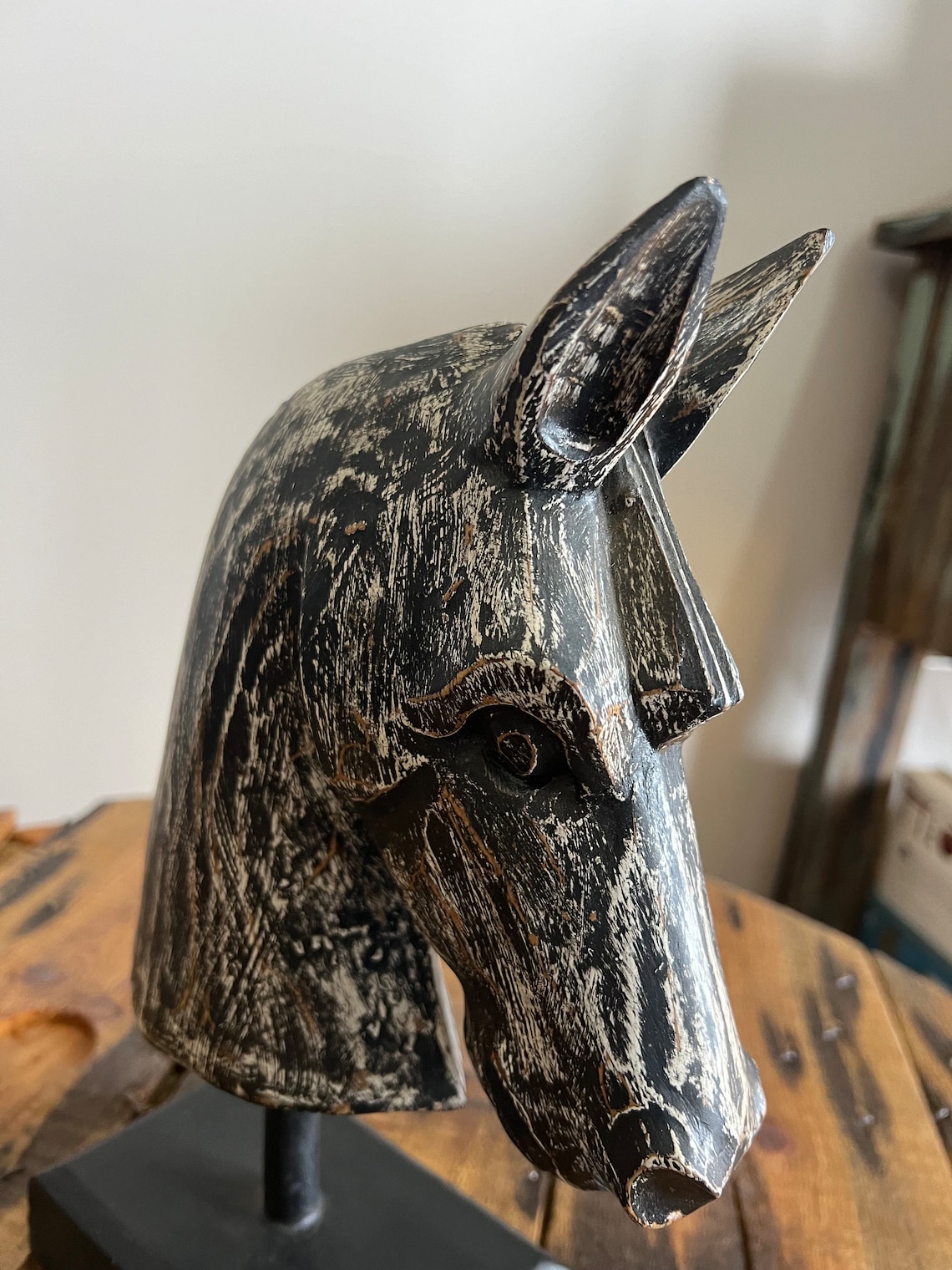 Indonesian Bali Handcraft Teak Wood Horse Statue for Office Home Gift ...