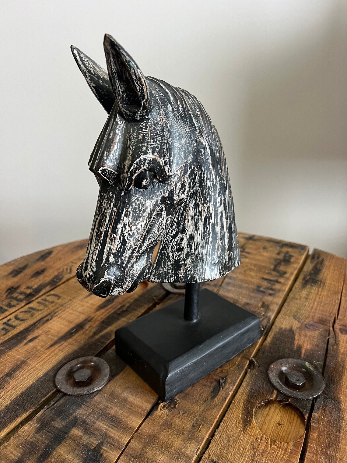 Indonesian Bali Handcraft Teak Wood Horse Statue for Office Home Gift ...