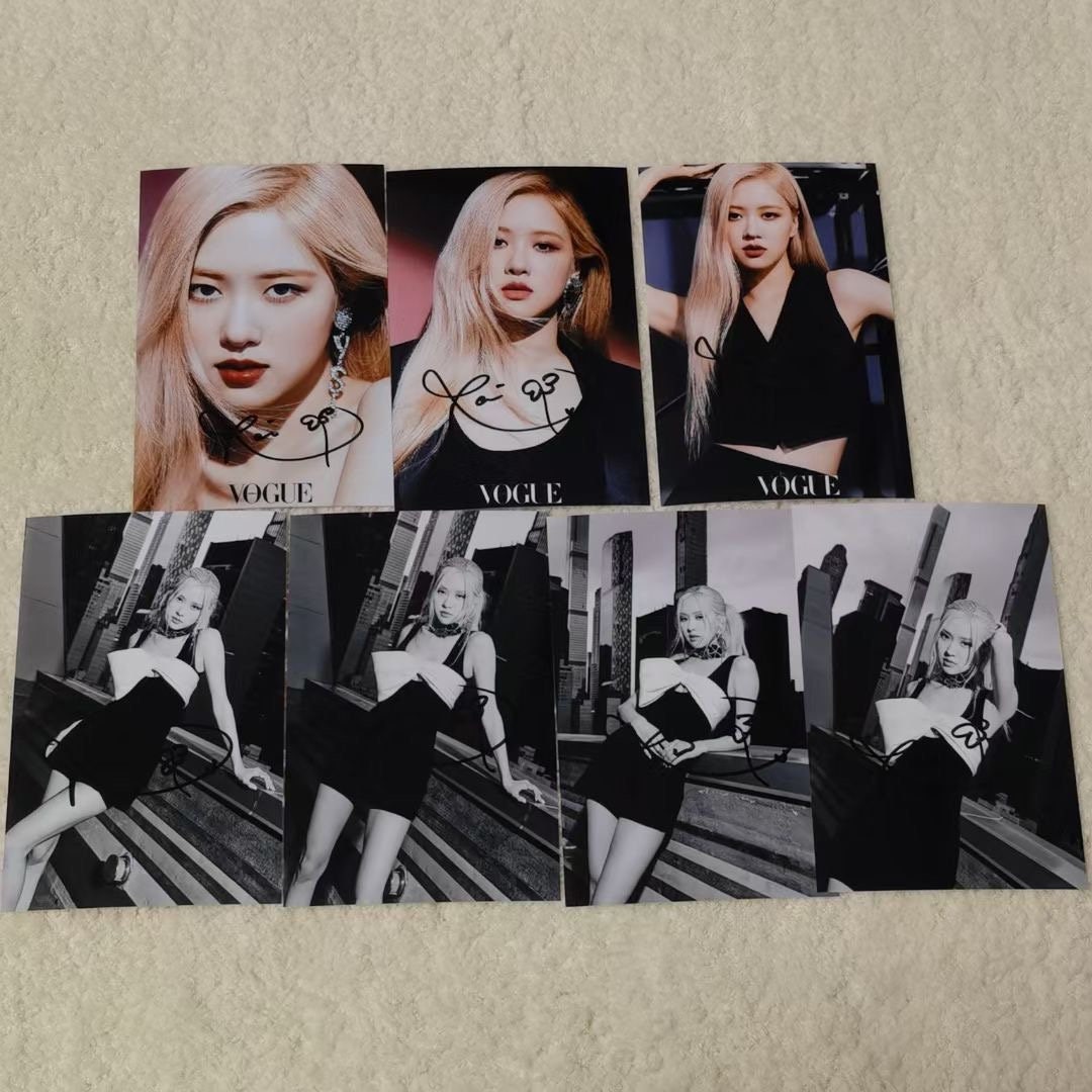 ROSE Blackpink Signed Postcard ROSE Autograph ROSE of - Etsy