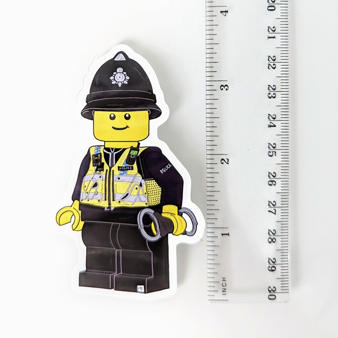 Mini Figure Police Officer Decal - Etsy UK