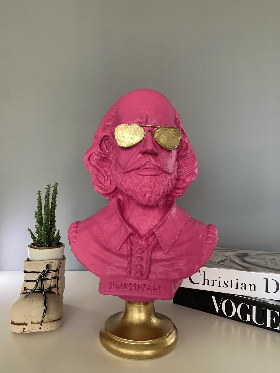 Shakespeare Pop Art Bust Statue 40 Cm / 15.8 - Etsy