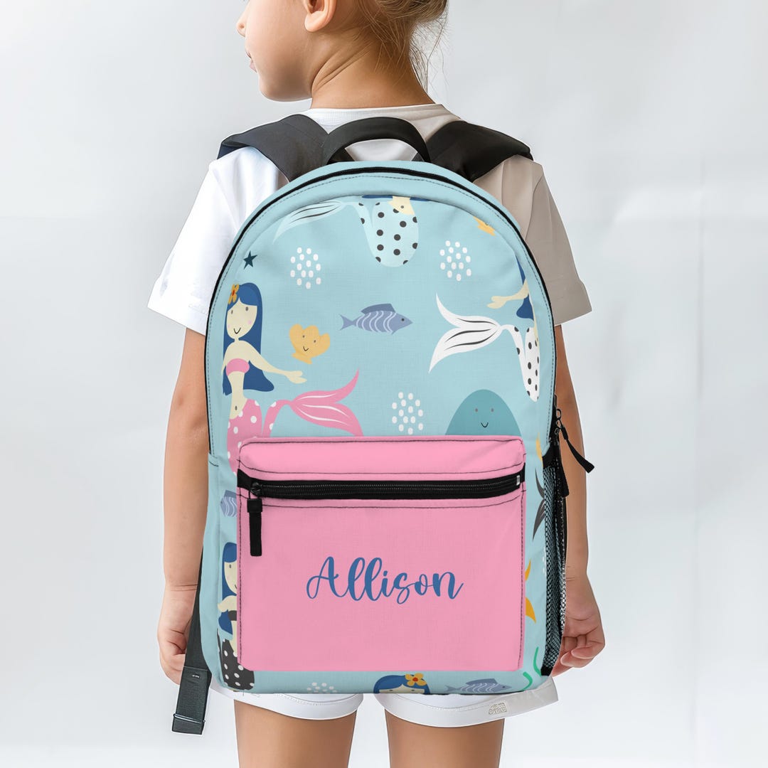 Personalized Mermaid Backpack: Custom Under the Sea School Bag - Etsy