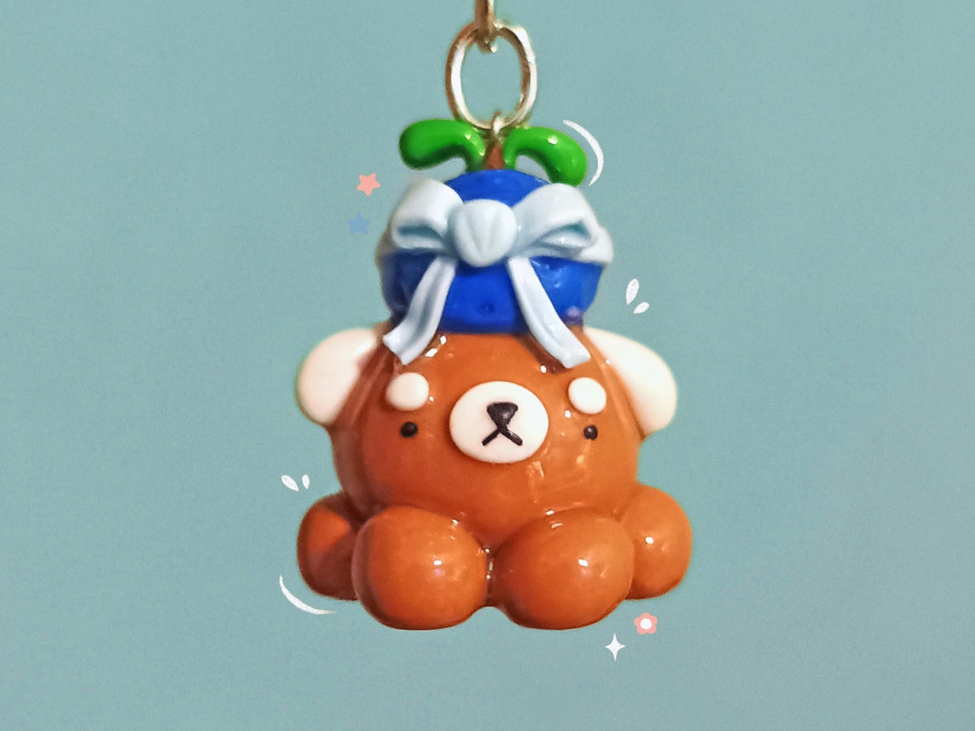 Octopup Keychain, Cute Polymer Clay Figurine, Puppy Keychain, Handmande ...