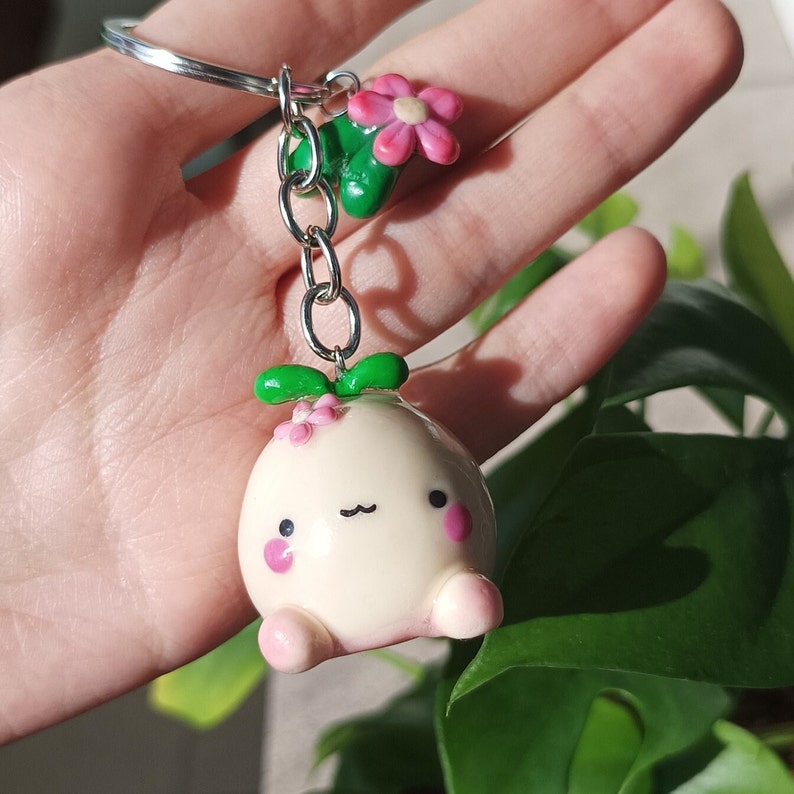 Little Dumpling Keychain, Cute Polymer Clay Figurine, Polymer Clay ...