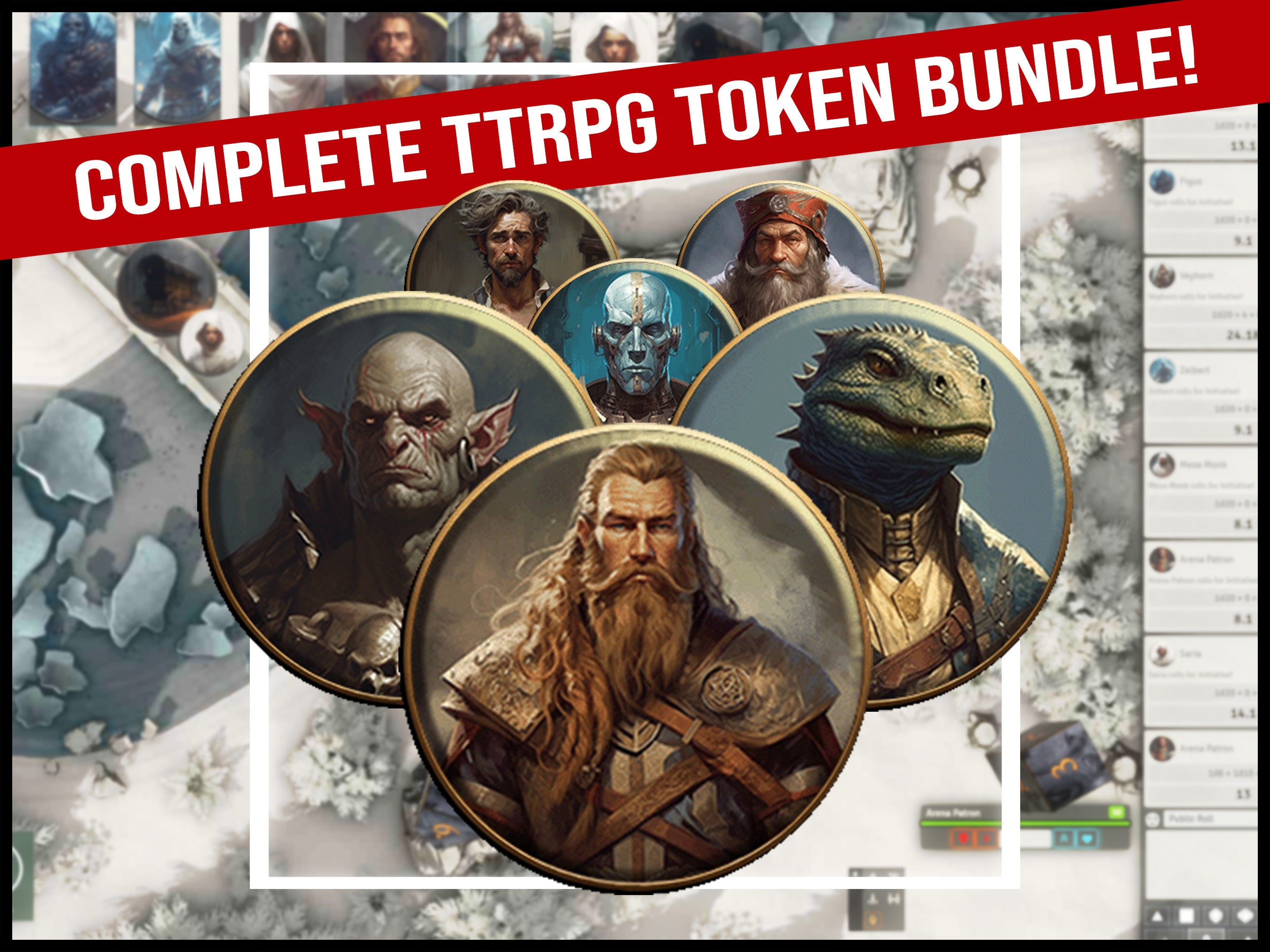 Over 500 TTRPG Tokens! Bundle Set for Print/vtt and Roll20 - Etsy