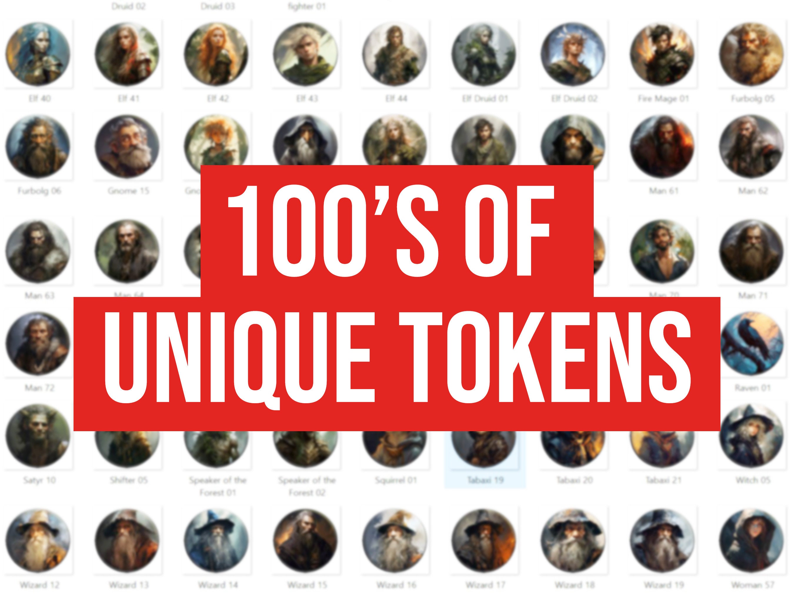 Over 500 TTRPG Tokens! Bundle Set for Print/vtt and Roll20 - Etsy