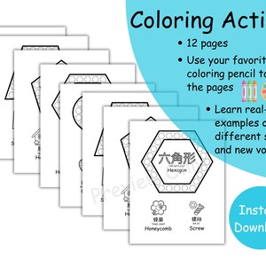 Shapes in Chinese Learning Binder|cantonese Activities| Flashcards ...
