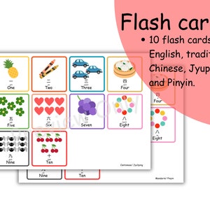 Chinese Numbers 1-10 Learning Binder/ Cantonese Mandarin Activities ...