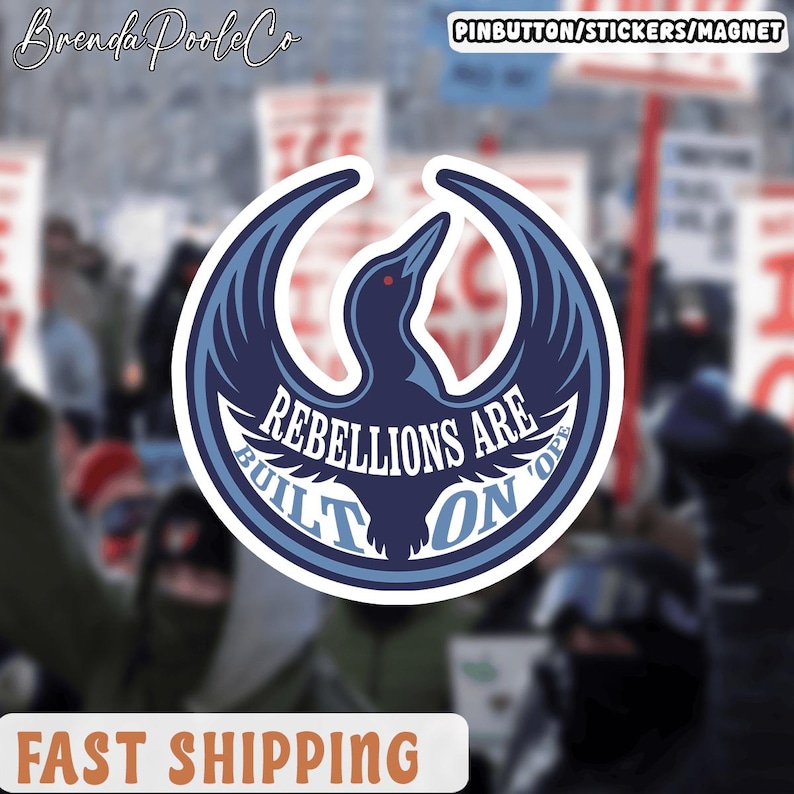 Minnesota Rebelion Are Build on Hope Loon Sticker, Minnesota Rebel Pin ...