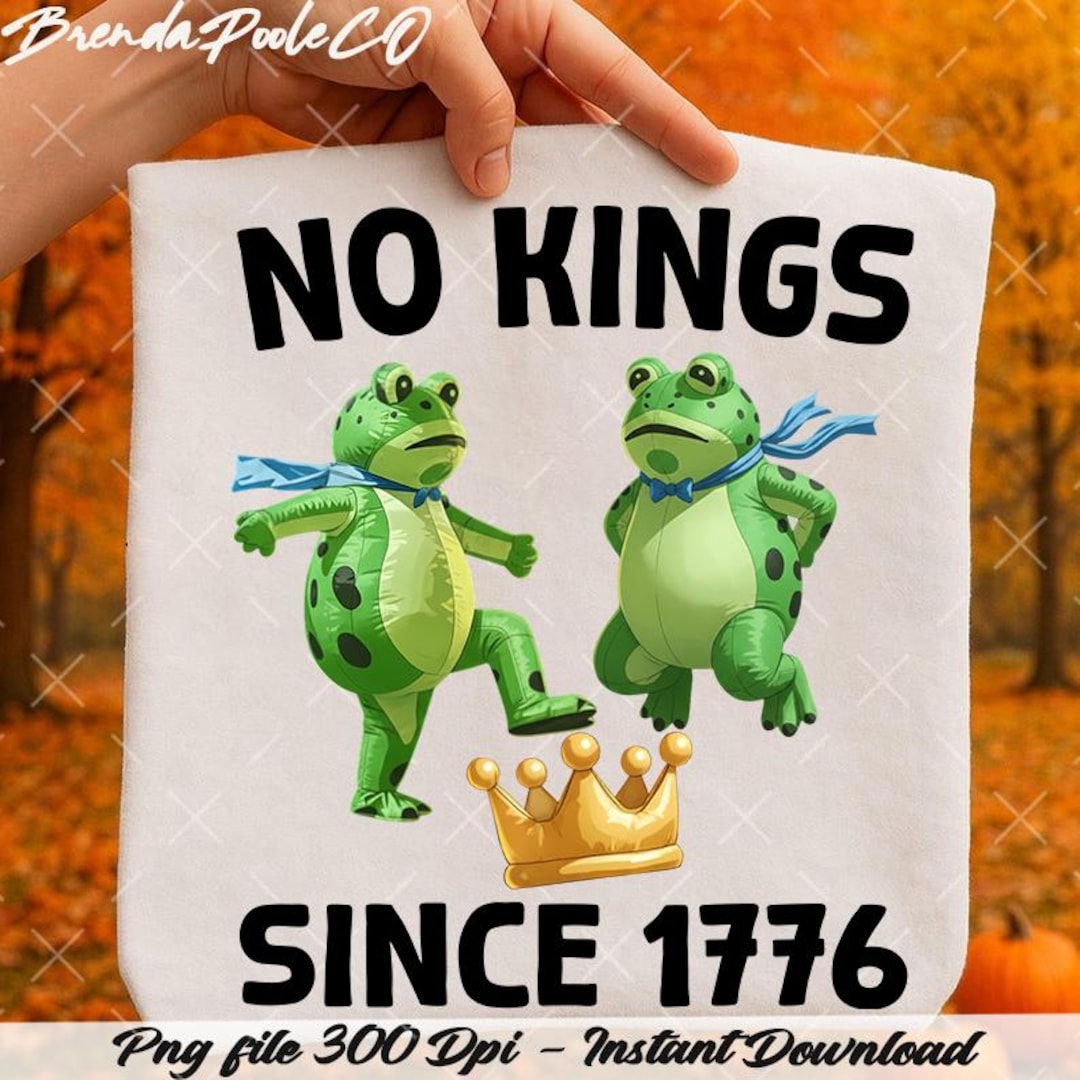 No Kings Since 1776 PNG, Patriotic Frog Design, American Independence ...
