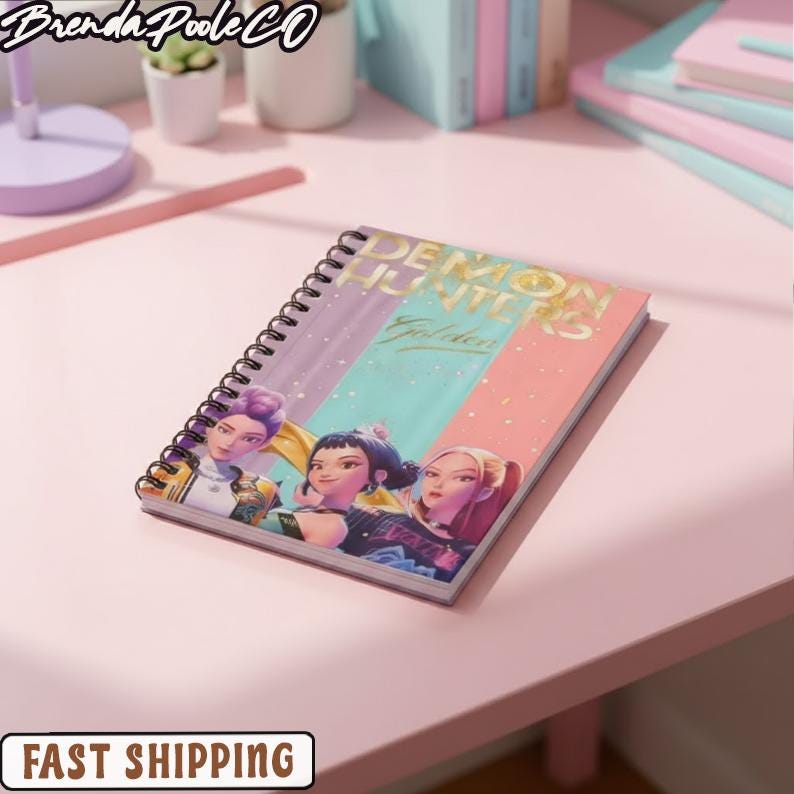 K-pop Demon Squad Notebook,anime Art Mira Zoe Rumi Hunter Trio Spiral ...