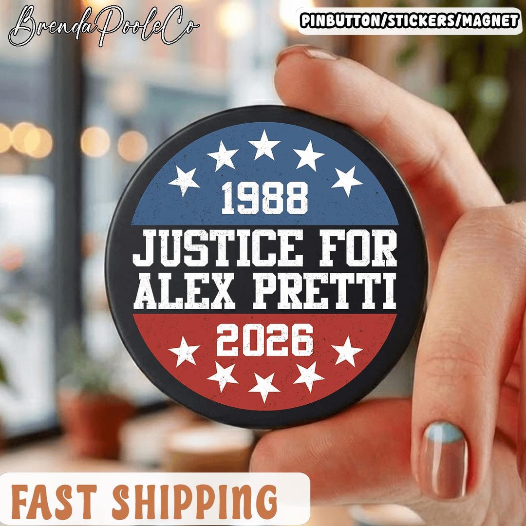 Justice for Alex Pretty Memorial Sticker/pin Button- Activism Accessory ...