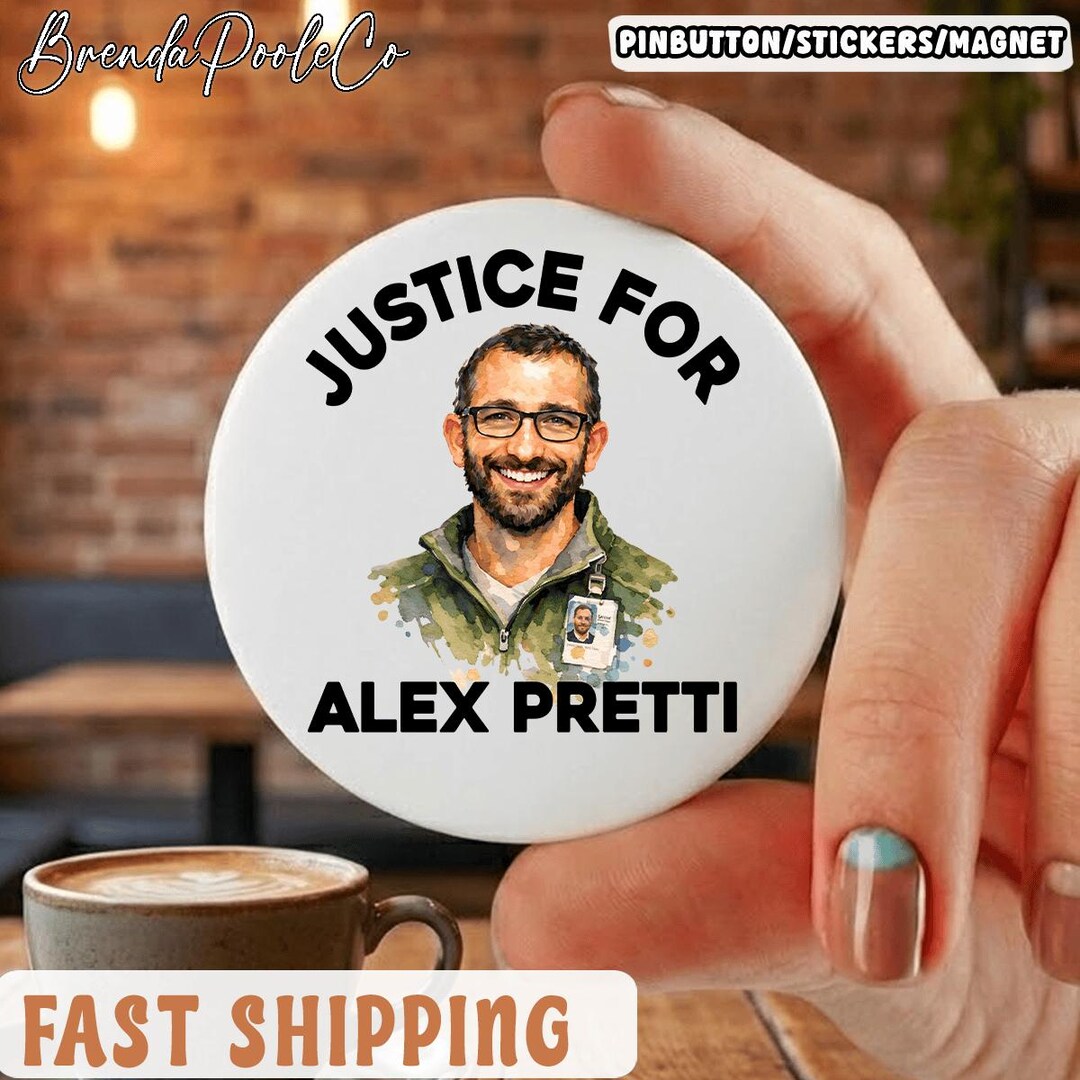 Justice for Alex Pretty Memorial Sticker/pin Button- Activism Accessory ...
