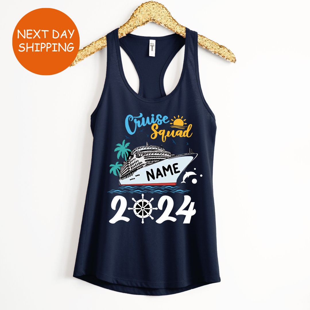 Personalized Cruise Squad 2024 Tank Top, Family Vacation Tanks Design ...
