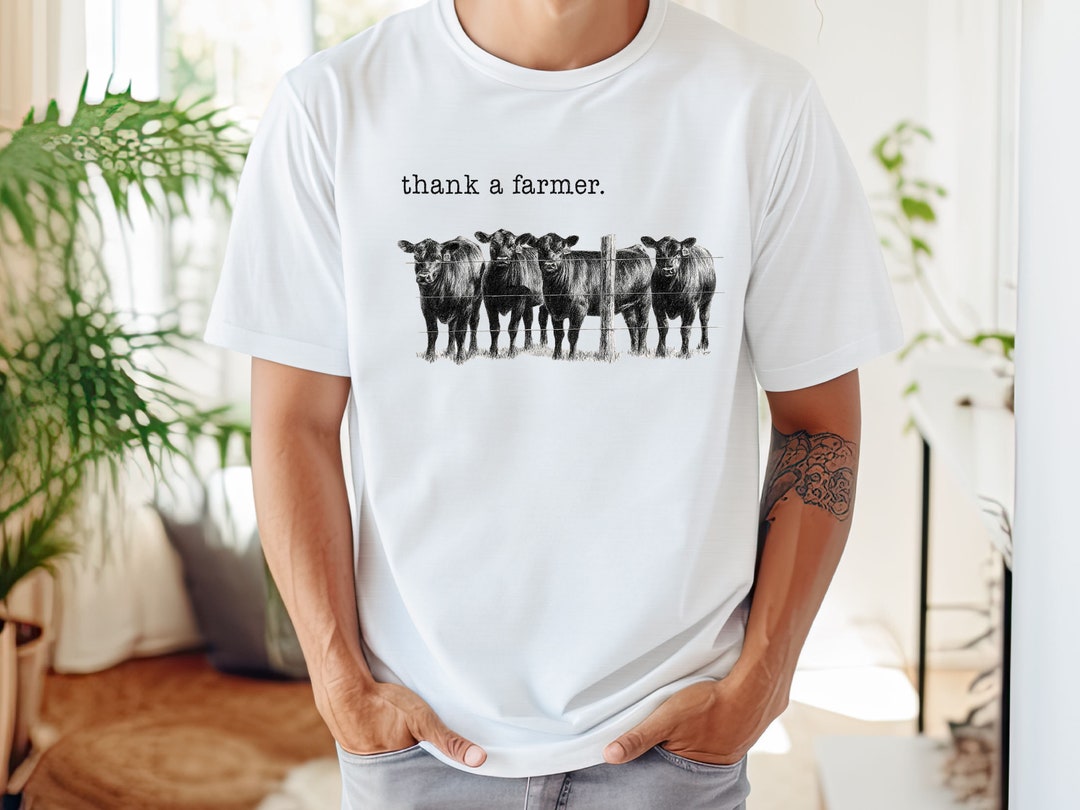 Thank A Farmer Shirt Farmer Wife Tshirts Support Local Farmers Tee Eat ...