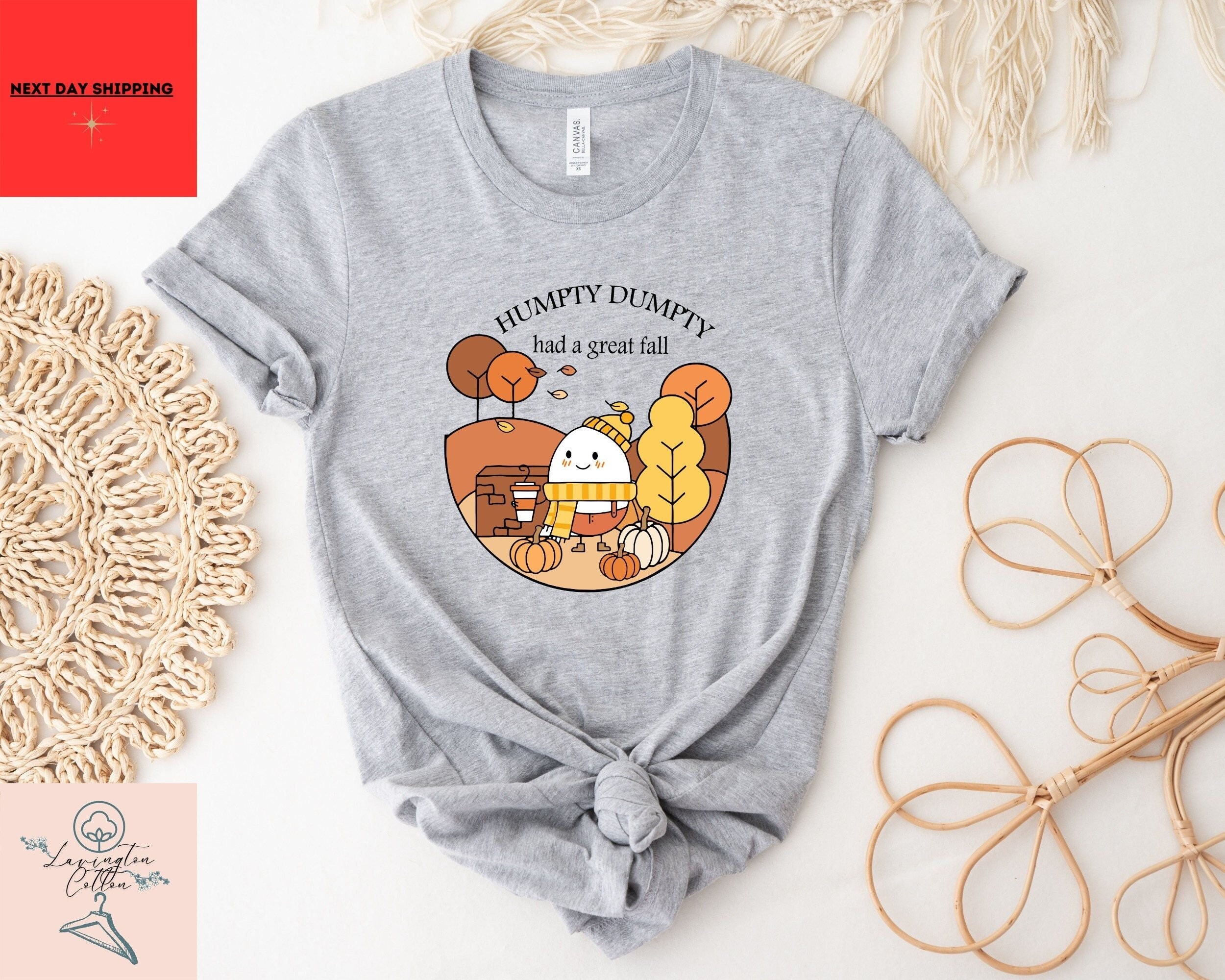 Humpty Dumpty Had A Great Fall Shirt, Fall Shirt for Women, Cute Humpty ...