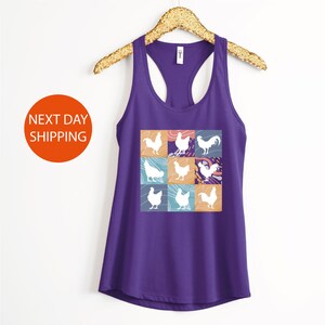 Boho Chickens Tank Top, Farmhouse Floral Backyard Chicken Tank Top ...