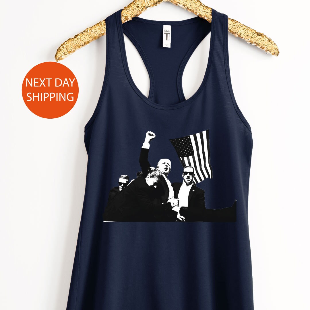 Trump Shot Tank Top, Donald Trump Tee, Trump Rally, Trump 2024, MAGA ...