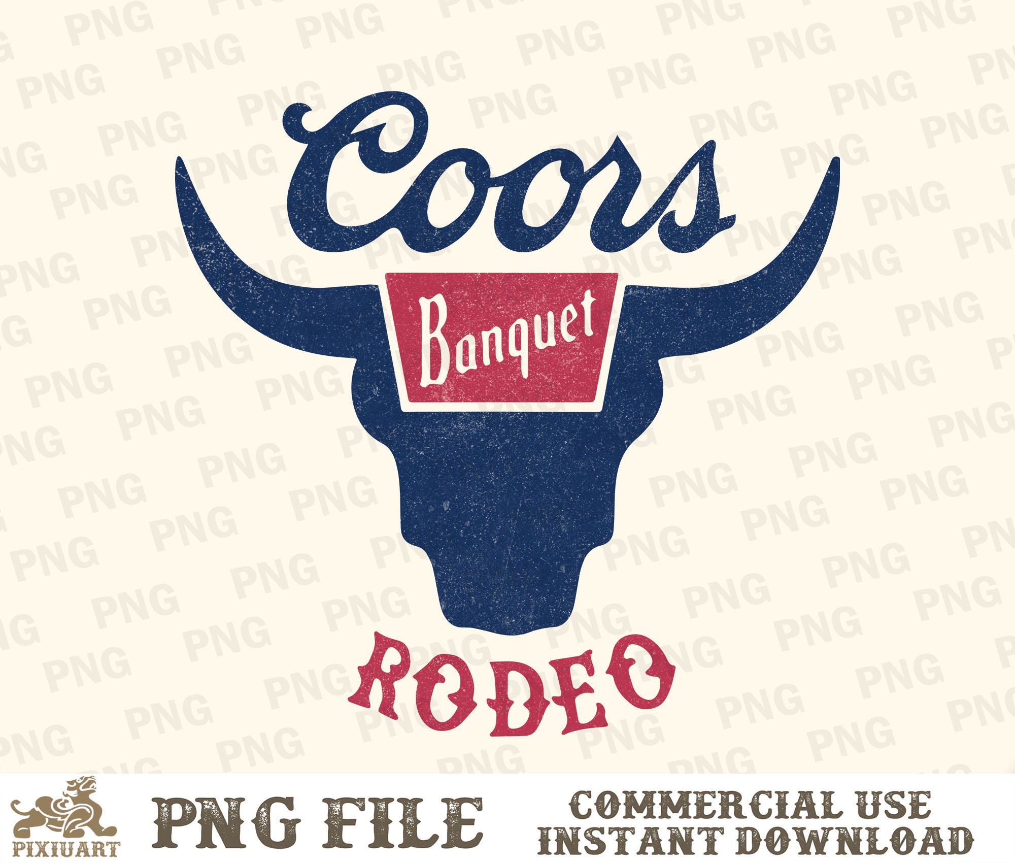 Coors Banquet Rodeo PNG, Western Sublimation, Coors Cowboy Png, Bull ...