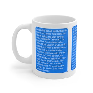 I Think You Should Leave Mug for Him Brians Hat Mug Brians Hat Text ...