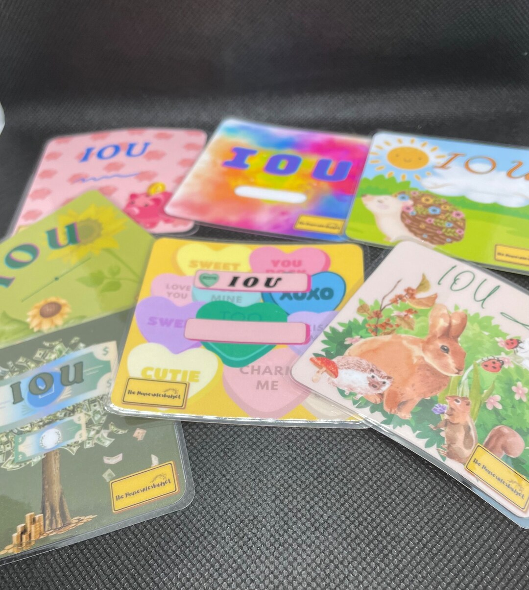 I O U Cards - Etsy