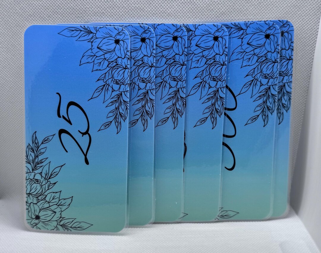 Blue/green Floral Placeholders - Etsy