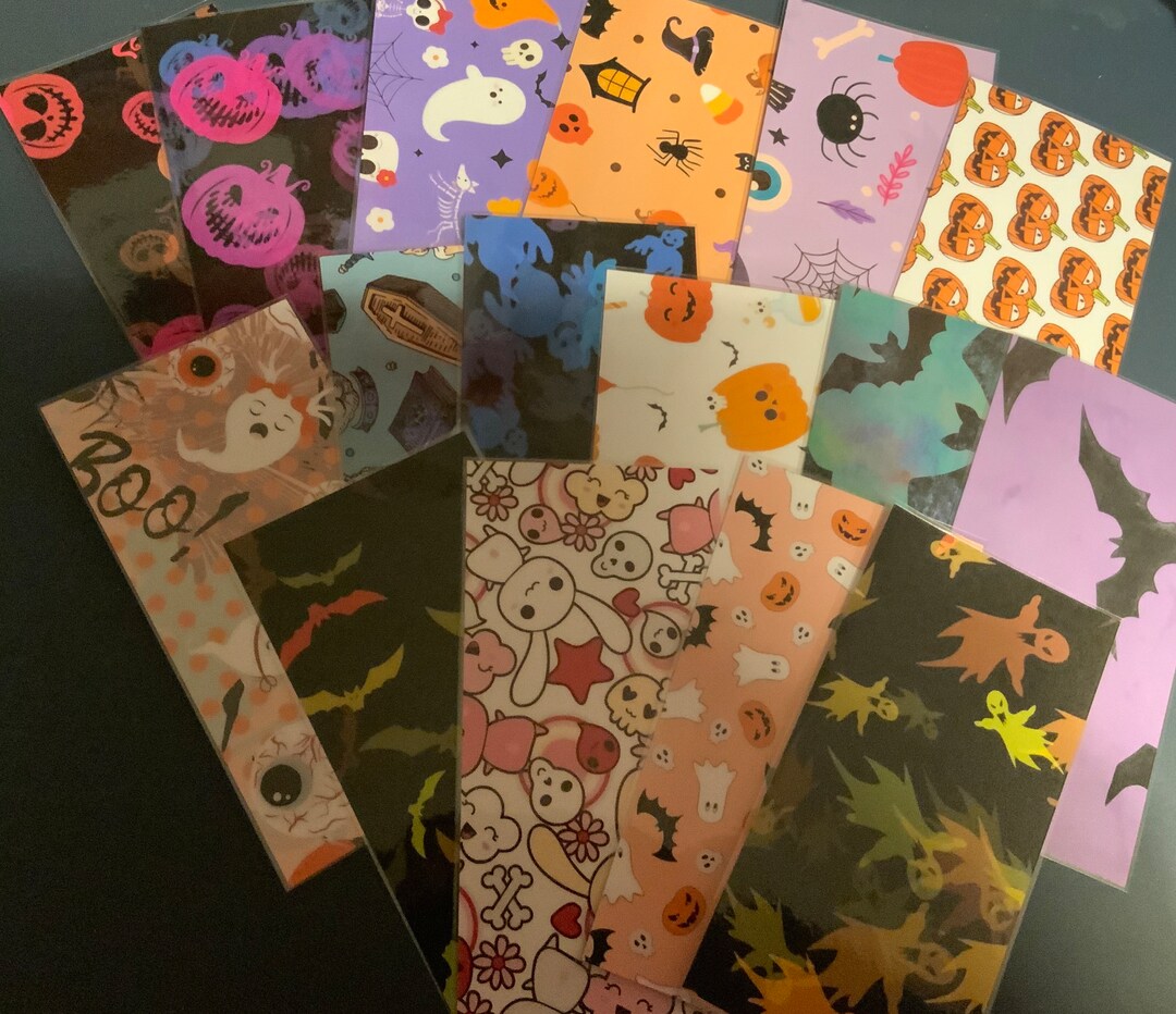 Halloween A6 Laminated Inserts for Binder Wallets Double Sided - Etsy