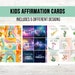Printable Kids Affirmation Cards, Kids Affirmation Cards, Motivational ...