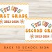 Printable First Day of School Sign for Kindergarten to Fifth Grade - Etsy