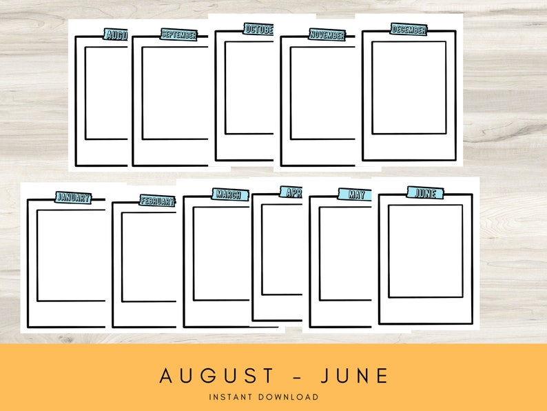 All About Me Printable Monthly Worksheet, Self-portrait Template ...