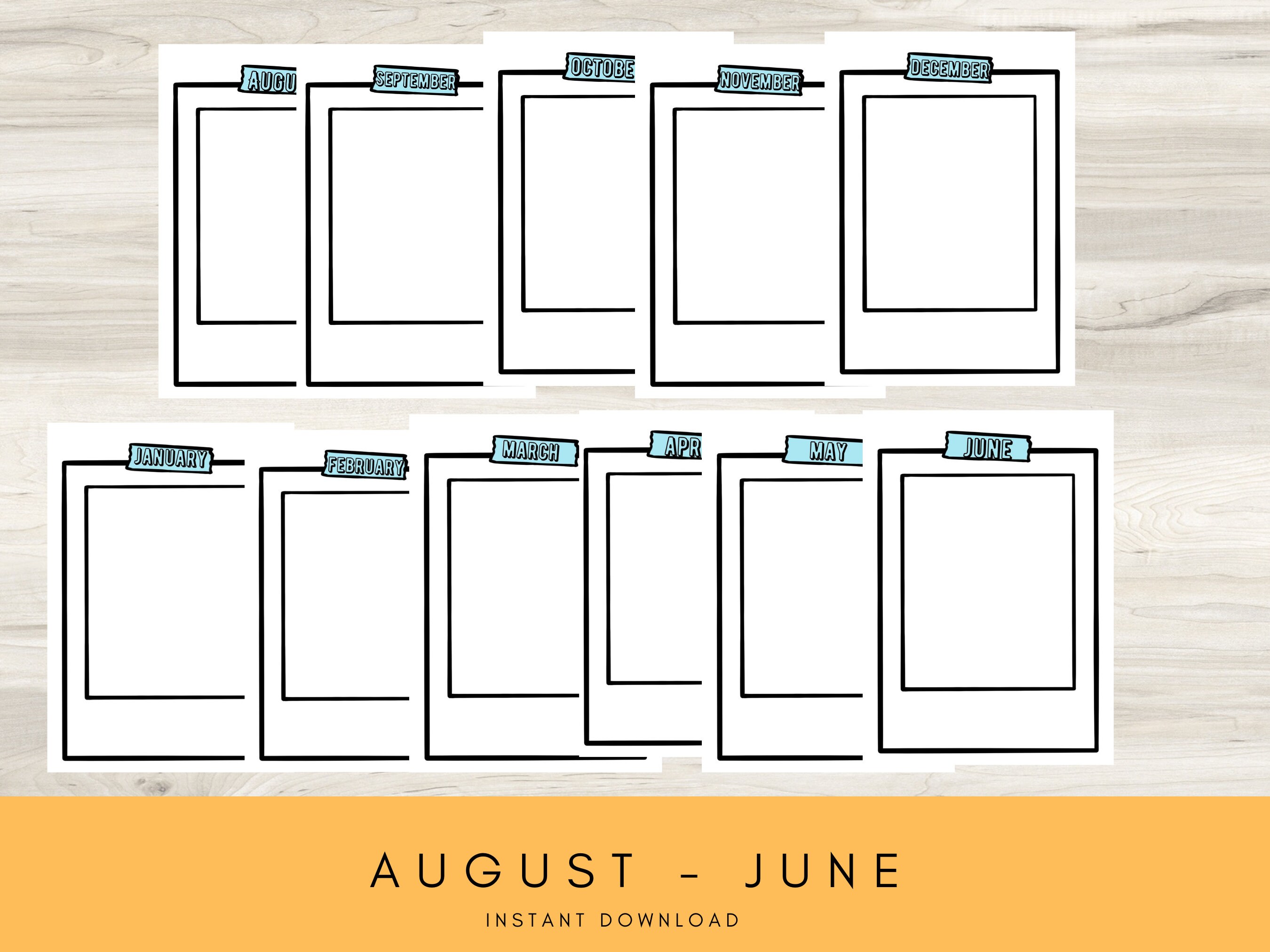 All About Me Printable Monthly Worksheet, Self-portrait Template ...