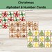 Christmas Preschool Flash Cards, Letter and Number Cards, Alphabet ...