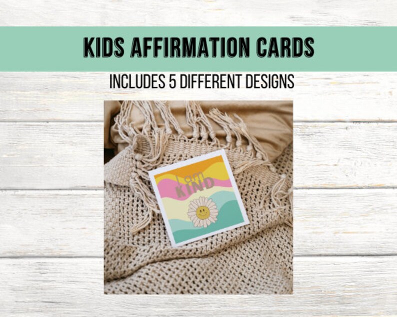 Printable Kids Affirmation Cards, Kids Affirmation Cards, Motivational ...
