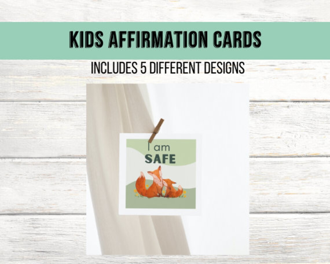Printable Kids Affirmation Cards Kids Affirmation Cards - Etsy