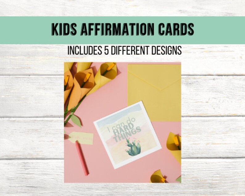 Printable Kids Affirmation Cards Kids Affirmation Cards - Etsy