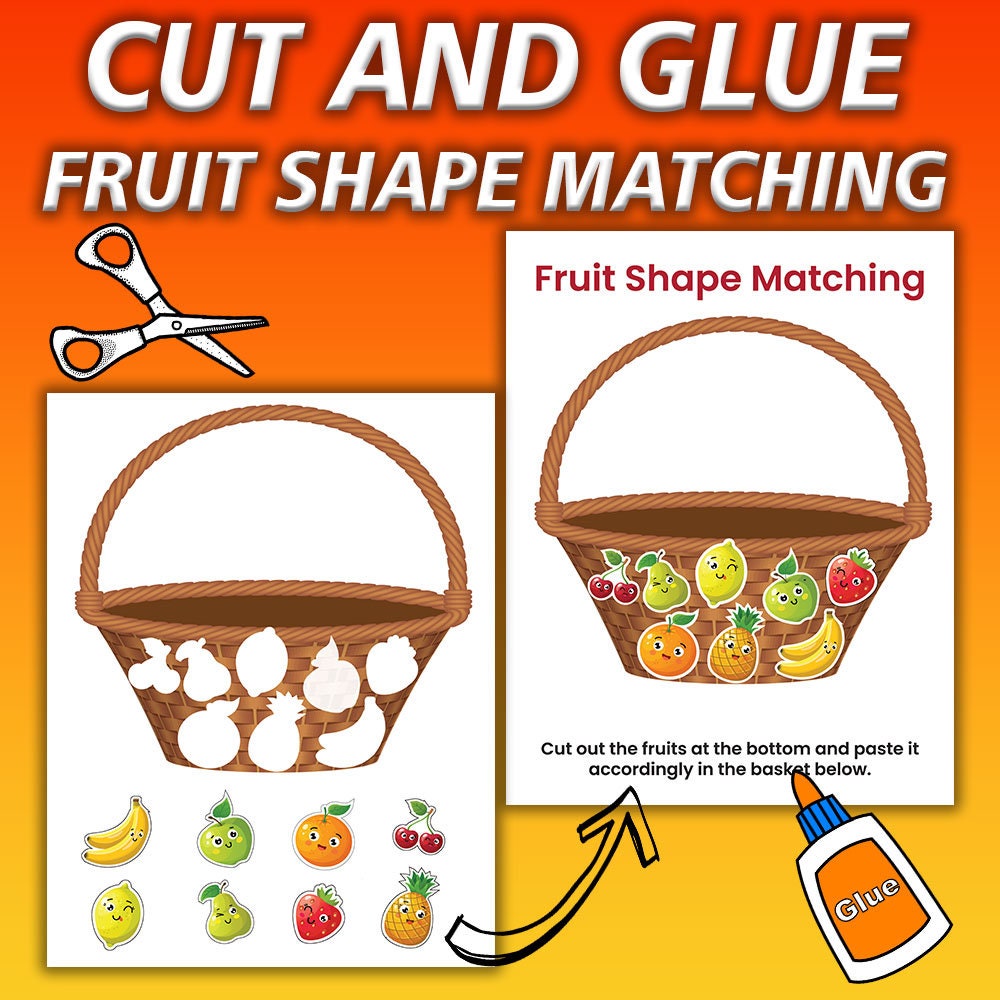 Cut and Paste Activity Book PDF File for Kids Write Cut and Paste ...