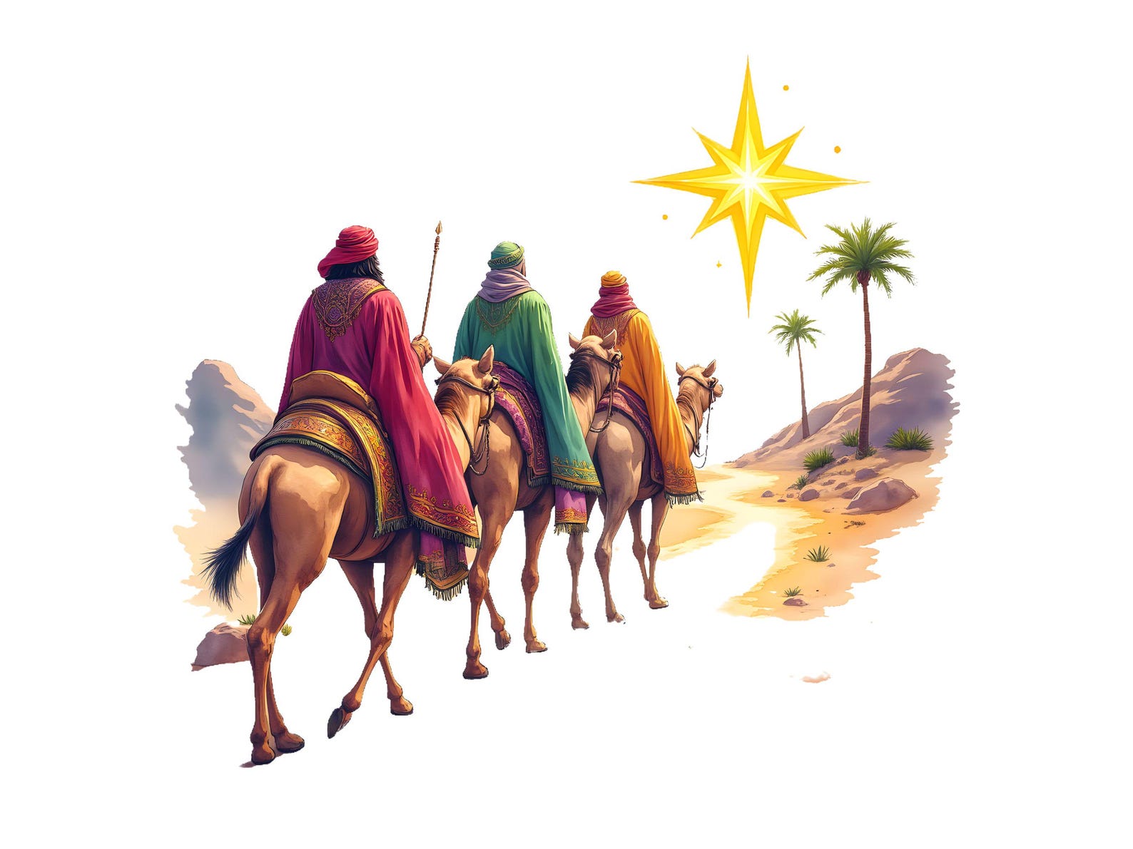 Watercolor Christmas Nativity Scene Clipart Digital Download Art, Bible ...