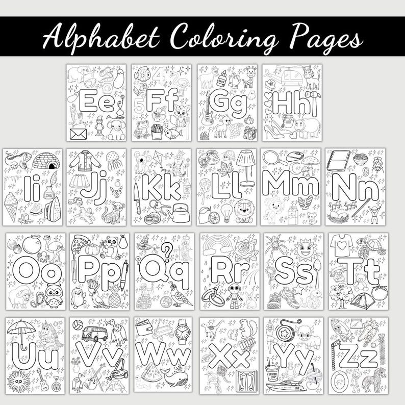 Preschool Coloring Pages, Alphabet Coloring Pages, Preschool Letters ...