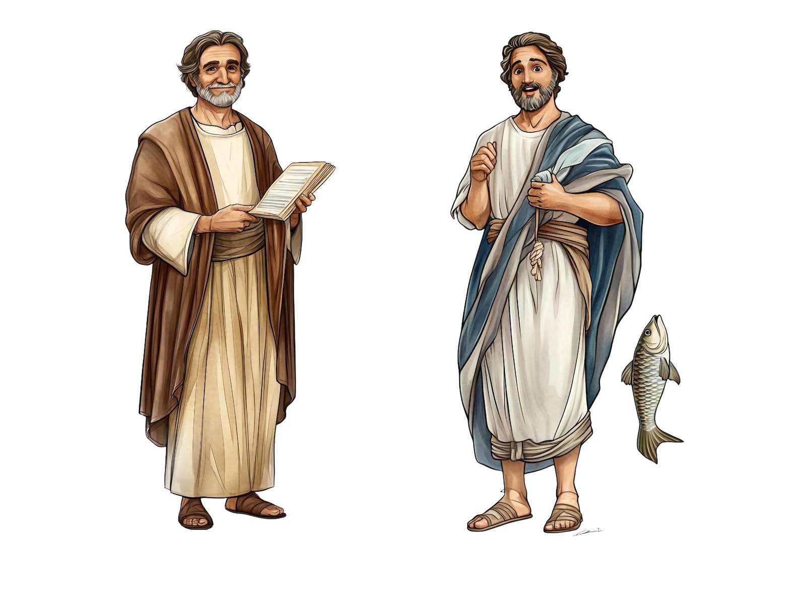 Biblical Clipart the Prophets, Biblical Characters, Bible Story Clipart ...