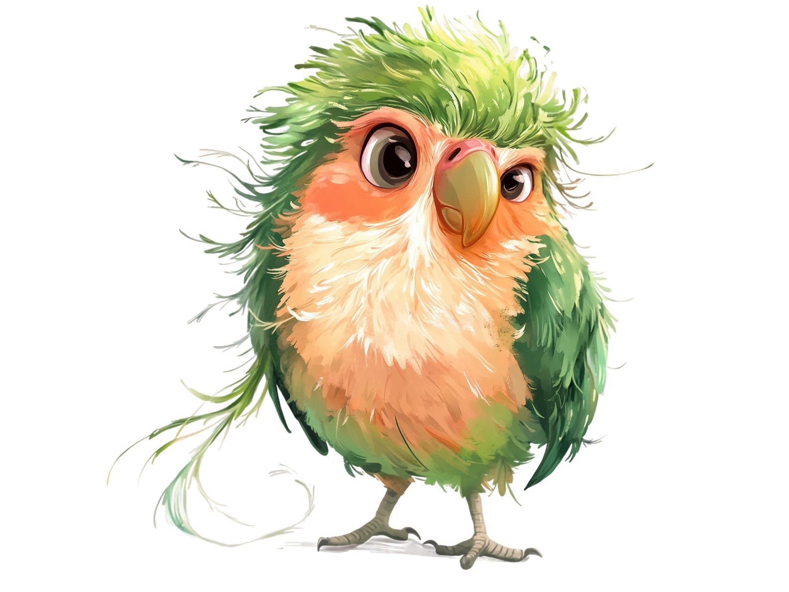 Grumpy Birds Clipart, Quirky Bird Clip Art Bundle, Whimsical Humorous ...
