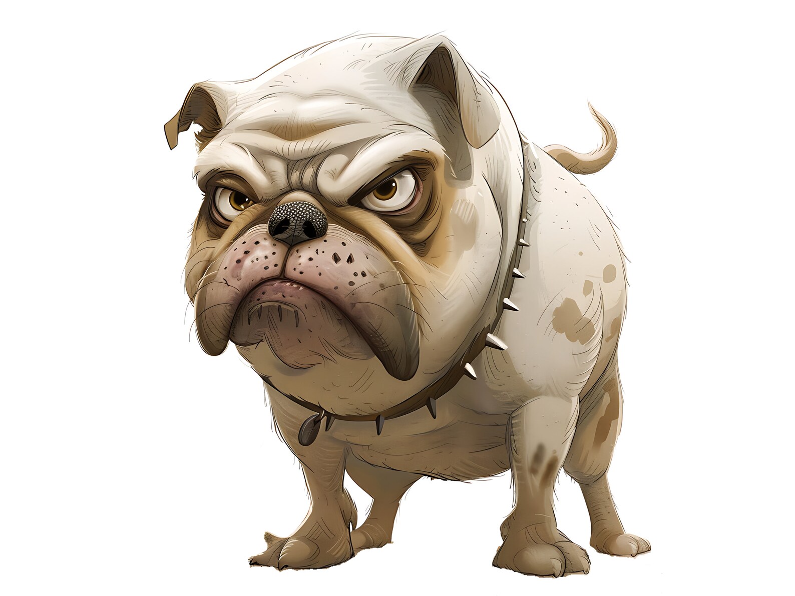 Grumpy Dog Clipart, Funny Faced Dogs, Quirky Dogs Png, Cartoon Style ...