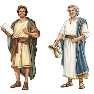 Biblical Clipart the Prophets, Biblical Characters, Bible Story Clipart ...