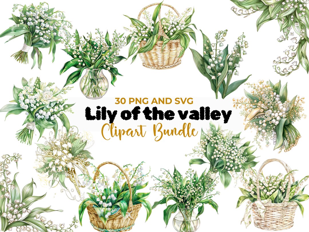 Lily of the Valley Clipart, Birth Flower, Lily of the Valley Png ...
