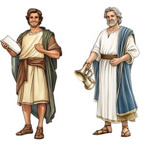 Biblical Clipart the Prophets, Biblical Characters, Bible Story Clipart ...