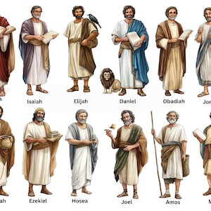 Biblical Clipart the Prophets, Biblical Characters, Bible Story Clipart ...