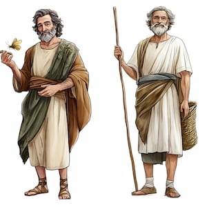 Biblical Clipart the Prophets, Biblical Characters, Bible Story Clipart ...